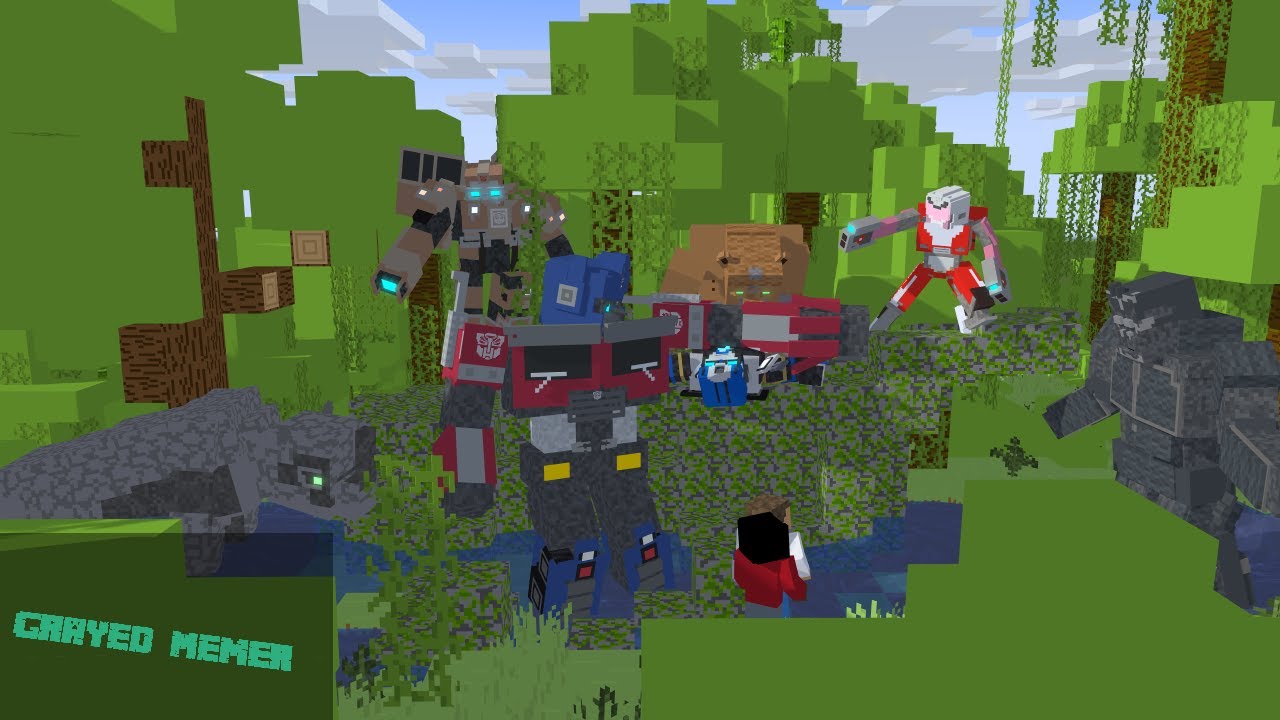 The Autobots meet the Maximals in minecraft | minecraft animation # ...