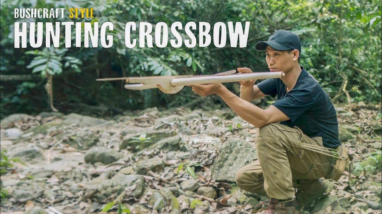Survival instinct - Bushcraft Style Hunting Crossbow - YouTube
