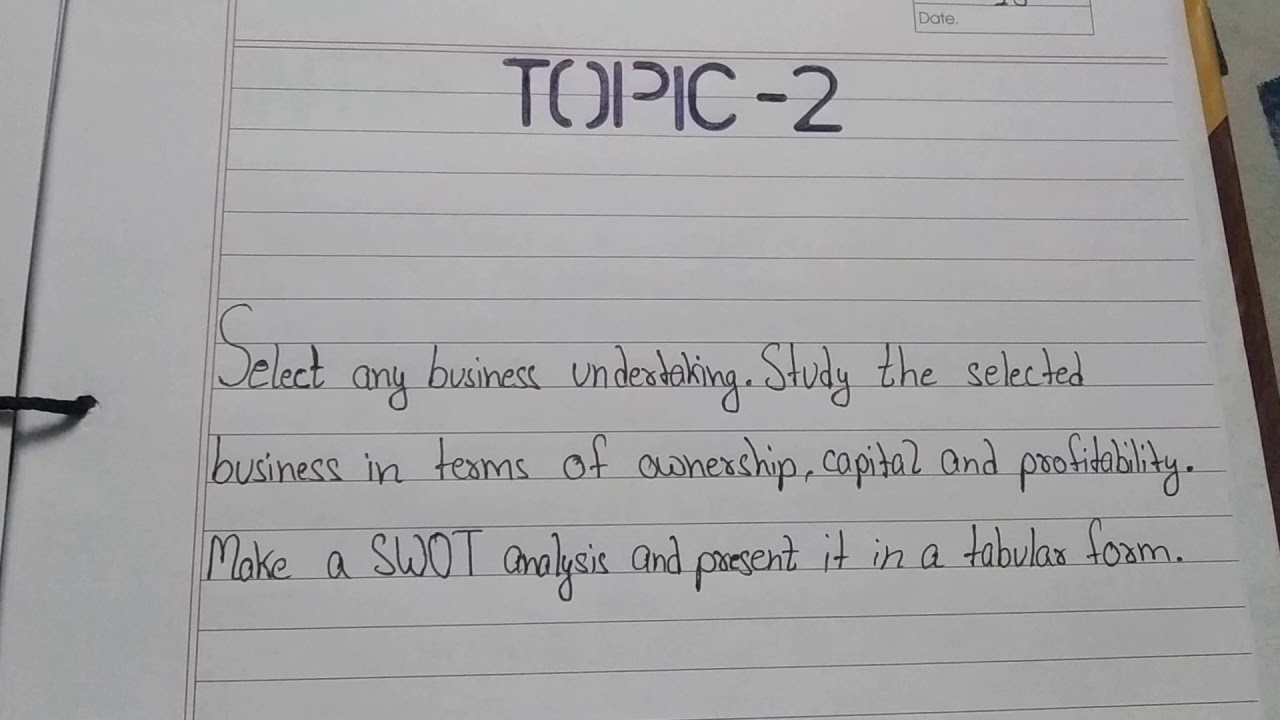 Commerce part- 1 ISC project of class XII - YouTube