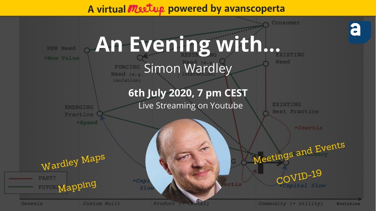 Simon Wardley: Mapping the future of events post-COVID (Avanscoperta ...