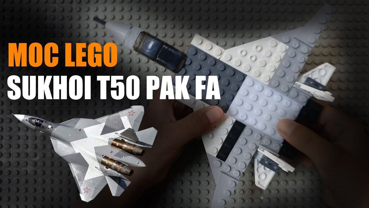 MOC LEGO SUKHOI T50 PAK FA - BEGINNER MODE - YouTube
