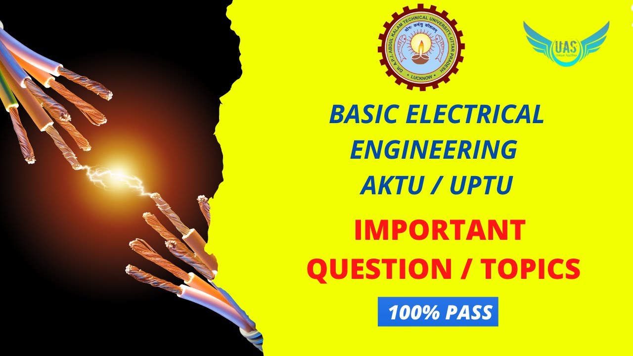 Basic Electrical Engineering (EE) Important Question / Topics | KEE 101 ...