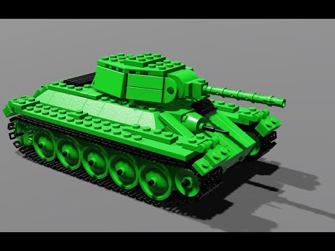 Танк Т-34(76) из ЛЕГО (Инструкция по сборке) - YouTube