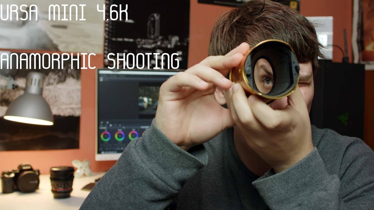 Using the URSA mini 4.6k with anamorphic projection lenses - YouTube