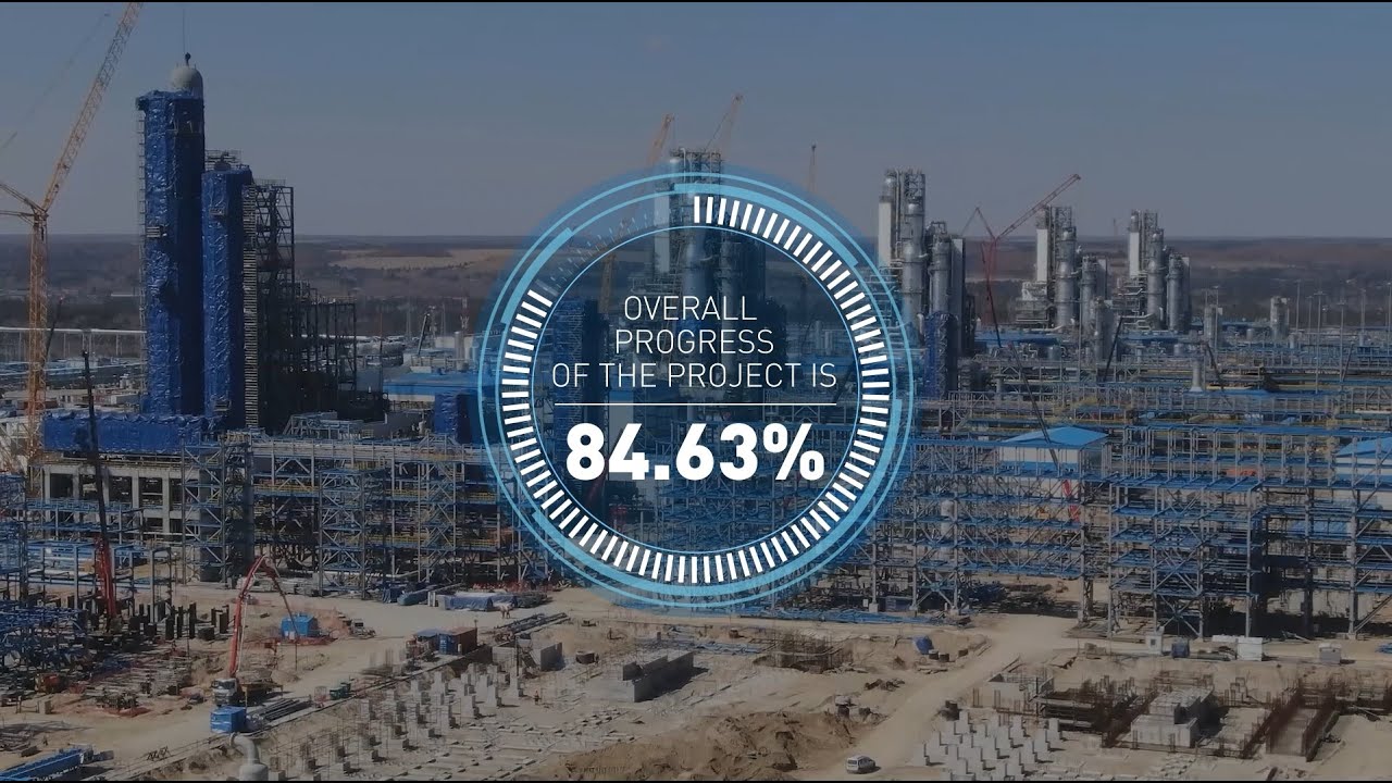 Overall progress of Amur GPP construction by early May 2022 amounted to ...
