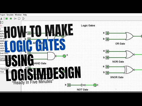 How to make logic gates using logisim #logicgate #techguide - YouTube