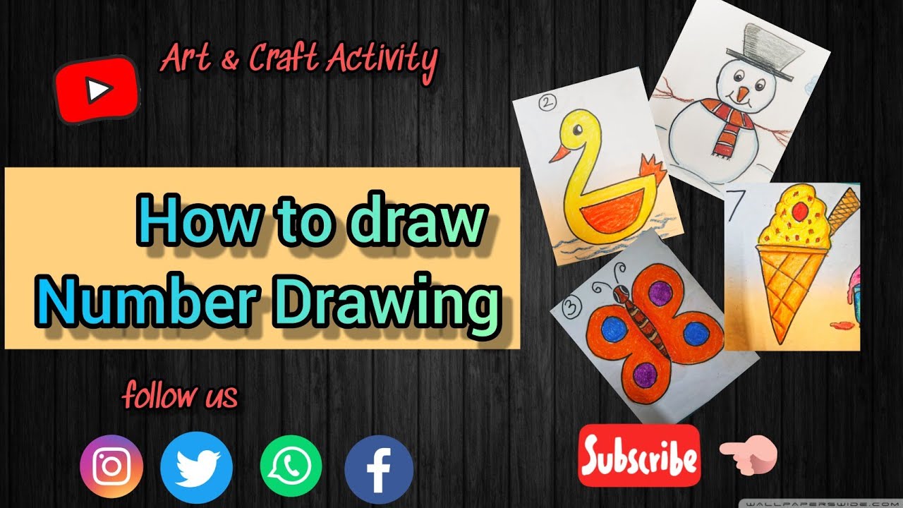 #SansamArtVideo #How to draw number Drawings |How to draw step by step ...