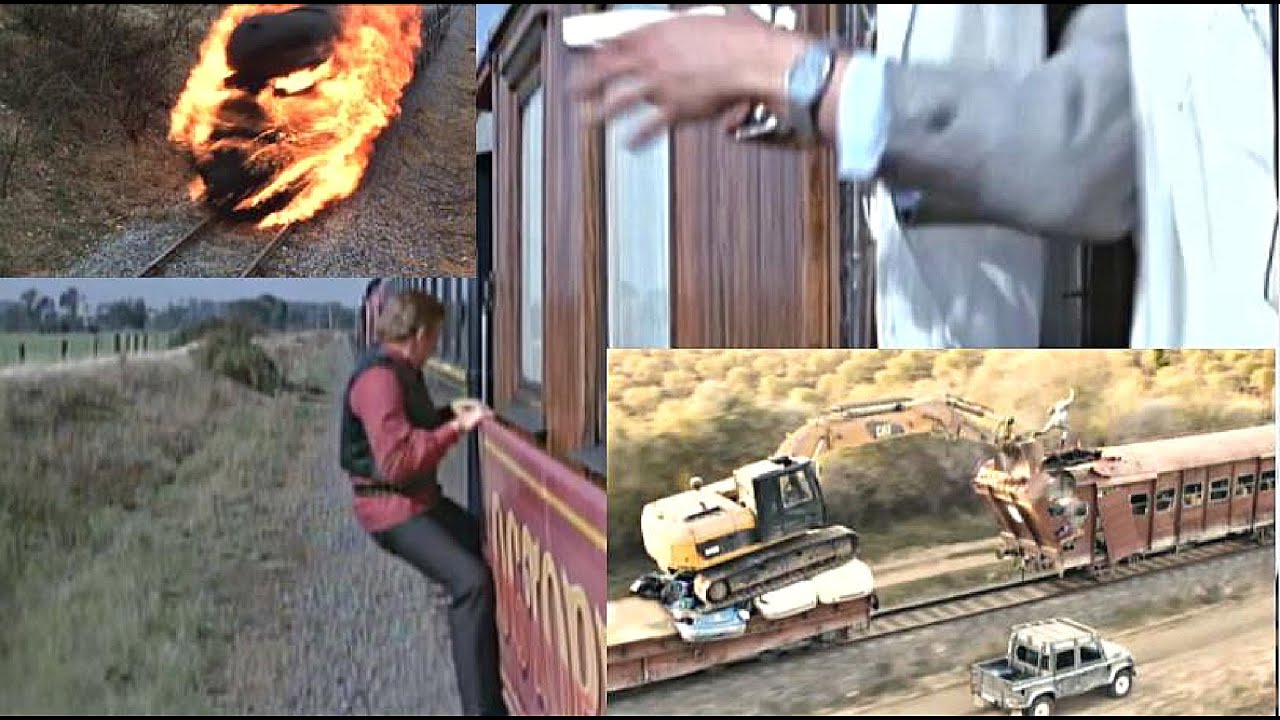 Bond movie action scenes on trains - YouTube