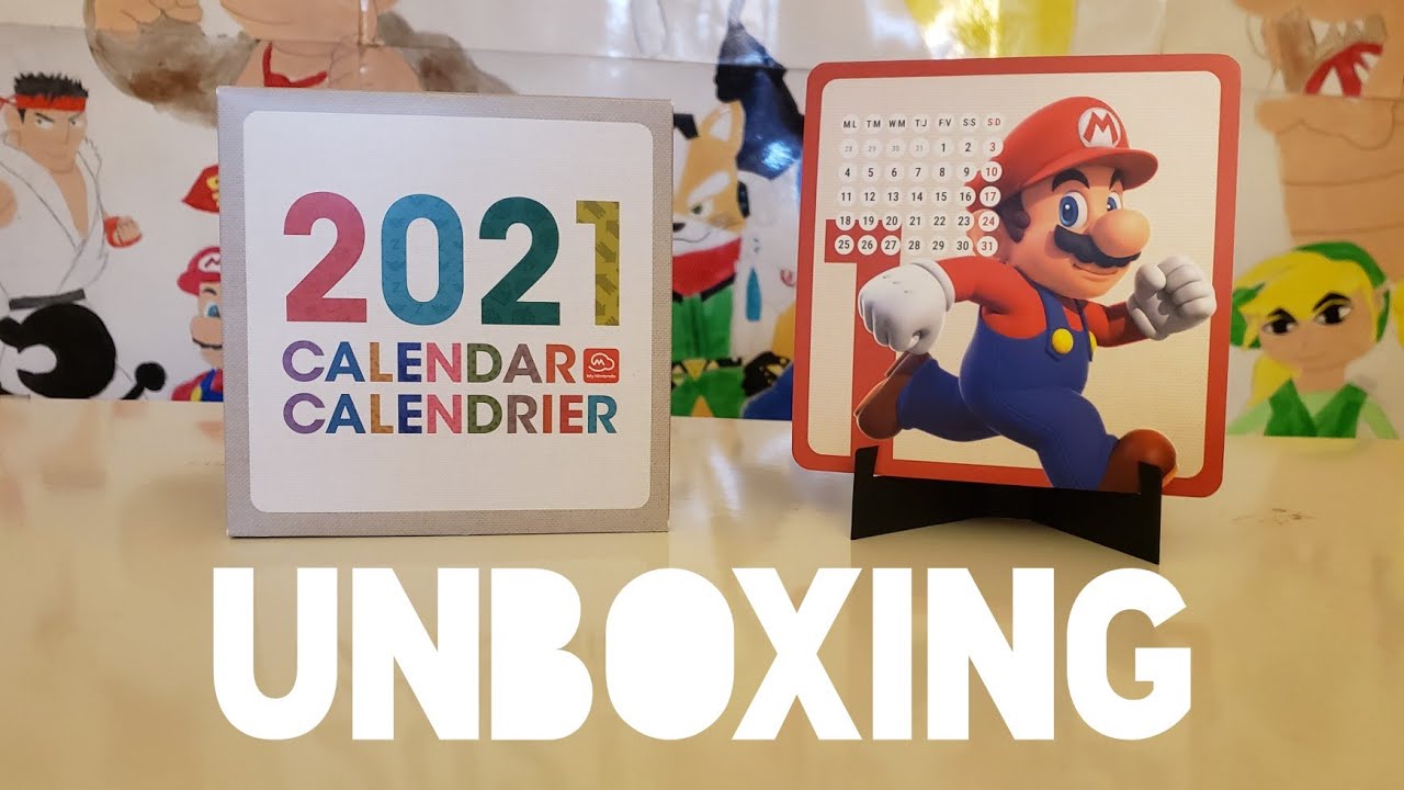 My Nintendo 2021 calendar unboxing - YouTube