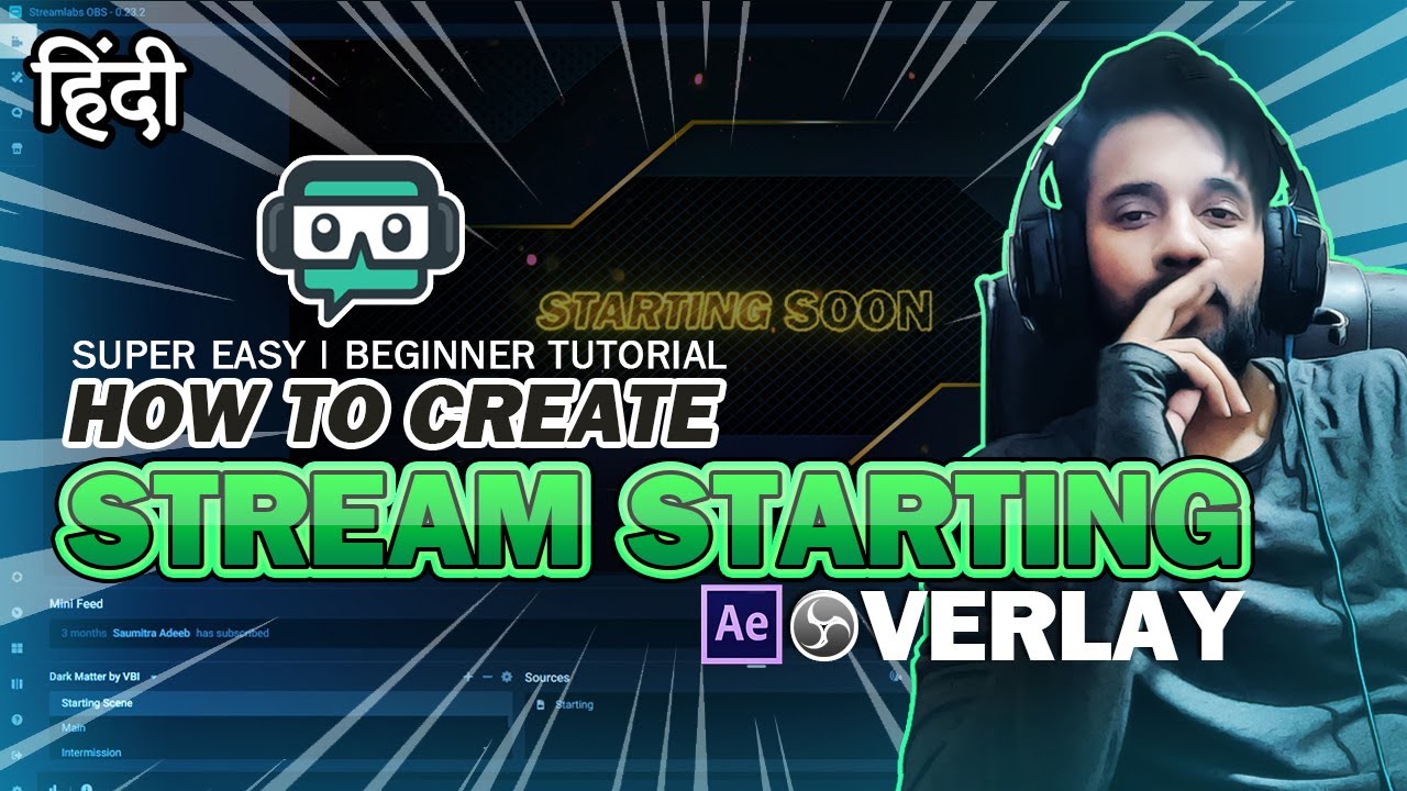 How To Create STREAM STARTING SOON Overlay 2020 Hindi Quick Easy How To Create STREAM STARTING SOON Overlay 2020 Hindi Quick Easy