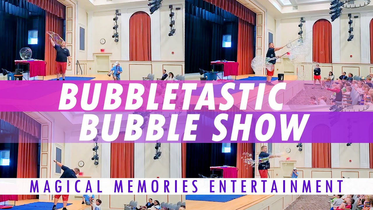 Steven's Bubbletastic Bubble Show - YouTube
