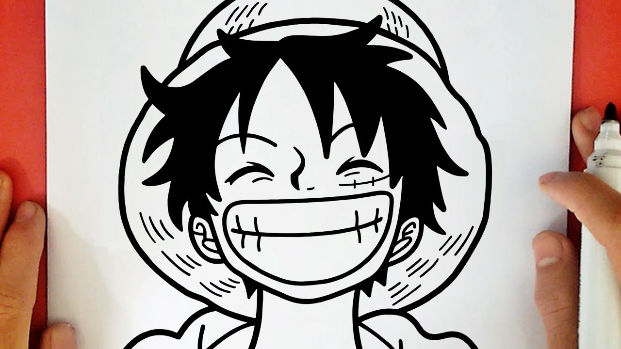 COMO DIBUJAR A LUFFY DE ONE PIECE - YouTube