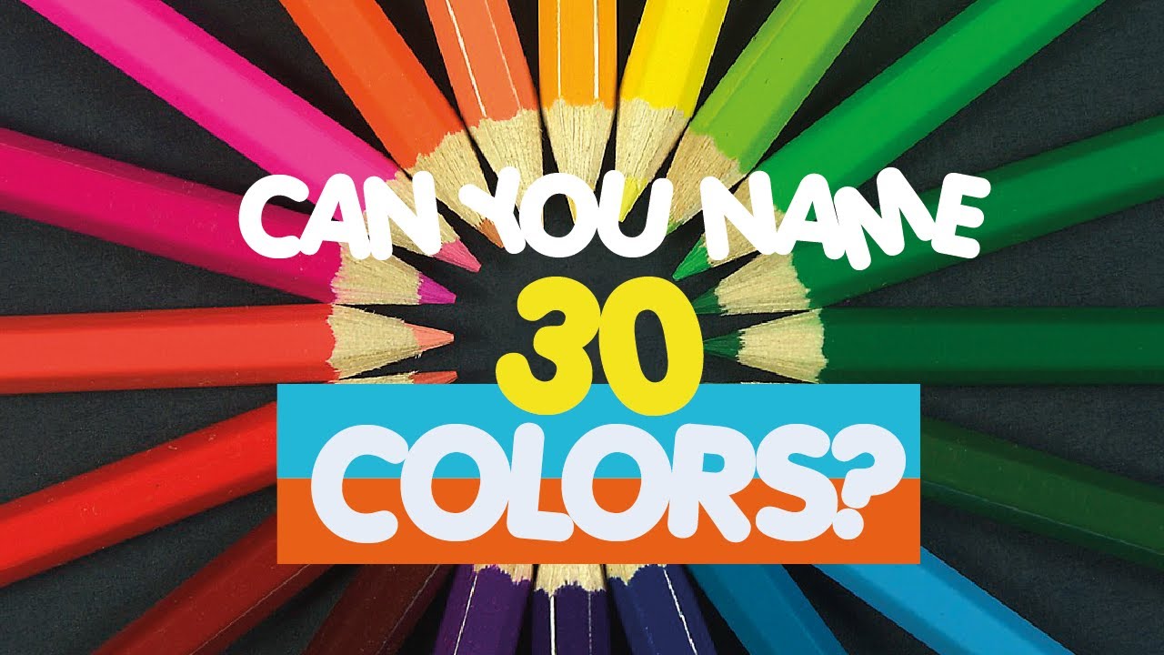 Can You Name These 30 Colors? | Colors quiz | #hard - YouTube