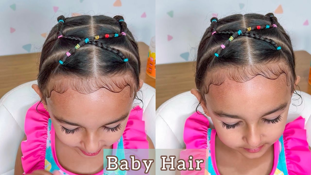 Baby hair fácil e fofo ️ - YouTube
