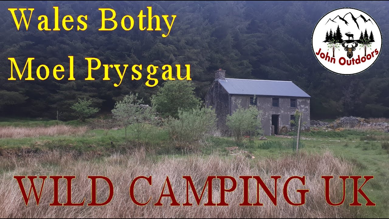 Wild Camping UK - Mid Wales Moel Prysgau Bothy Camp - YouTube