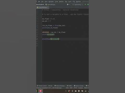 Typecasting in Python part 3 #pythonforbeginners #pythonprogramming #pythontutorial #python ...