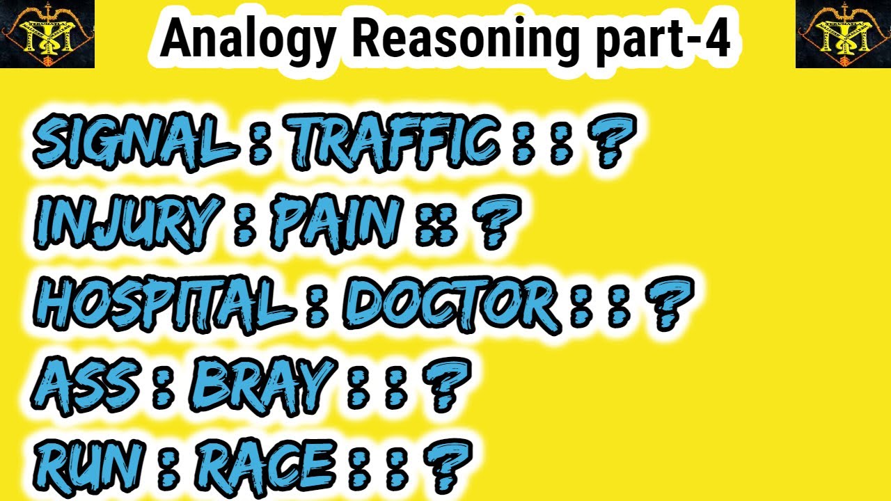 Reasoning Ability|Analogical Reasoning|Logical Reasoning|Important ...
