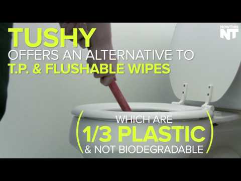 NowThis | What is Tushy? The #1 bidet attachment to clean after going #2.