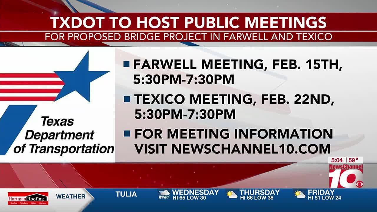 VIDEO: TxDOT to host public meetings for proposed bridge project in ...