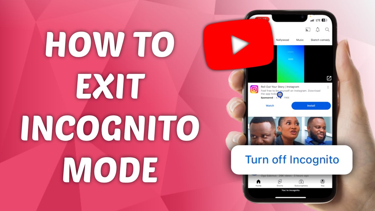 How to Exit Incognito Mode on YouTube | Turn Off YouTube Incognito Mode ...