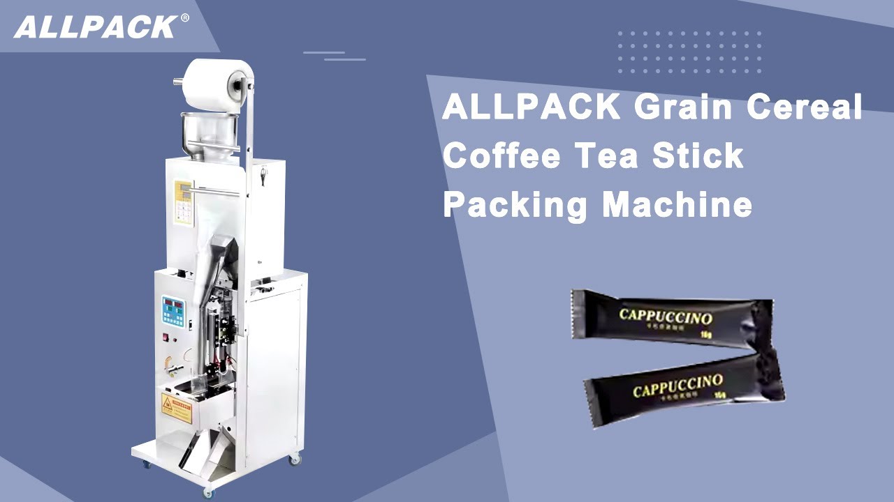 ALLPACK automatic vertical granule coffee tea grain creal powder stick ...