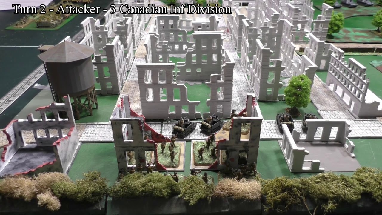 FOW Battle Report - Battle for Carpiquet and Caen - Hasty Attack - YouTube