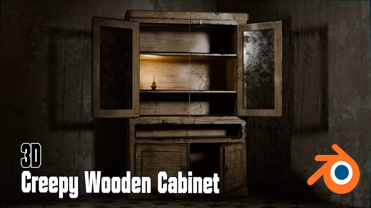Creepy Wooden Cabinet | Blender File | خزانة مخيفة - YouTube