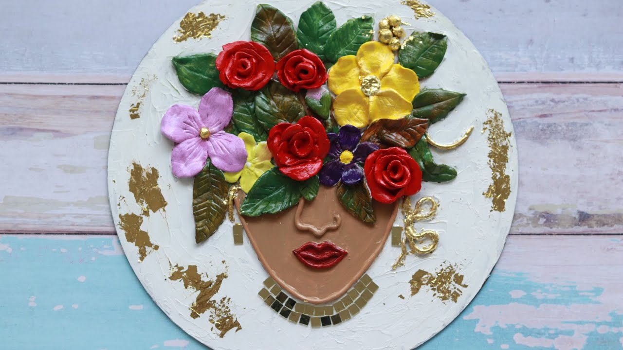 #7 How to make a 3d art with mouldit clay | tutorial of 3d sculpture ...