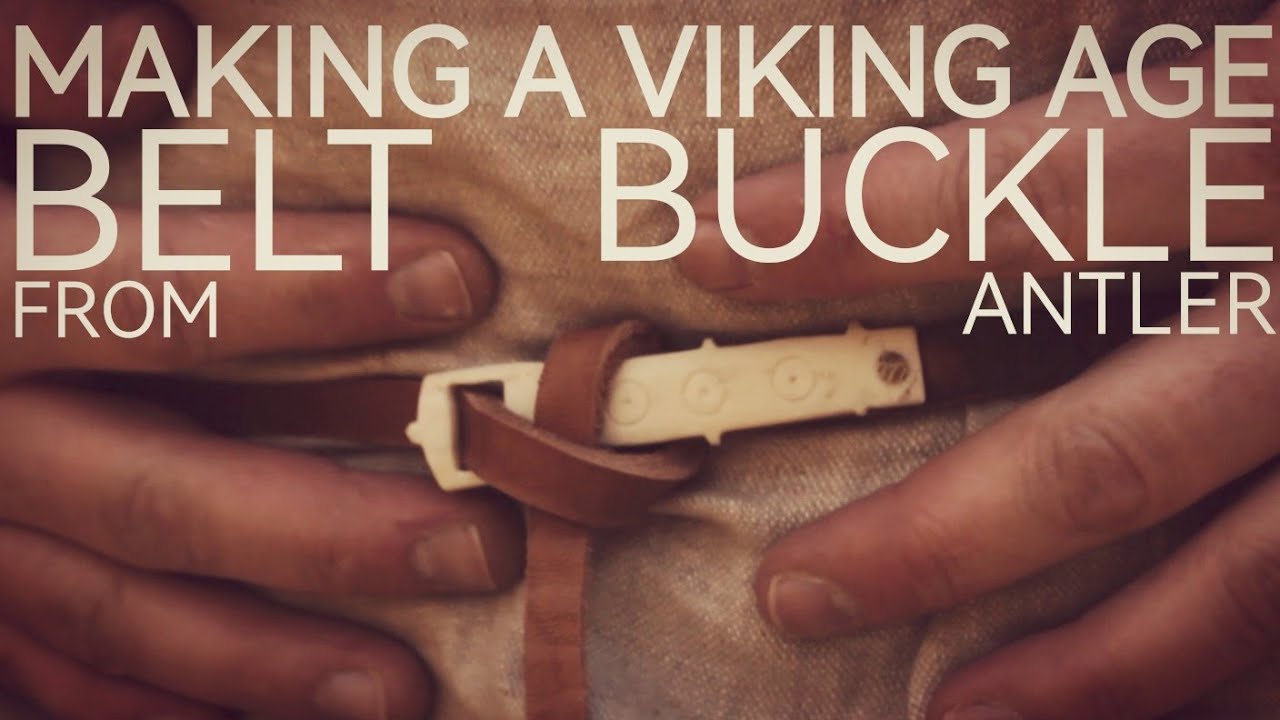 VIKING Belt Buckle in Antler | Viking Bushcraft - Viking Crafts (Ep. 10 ...