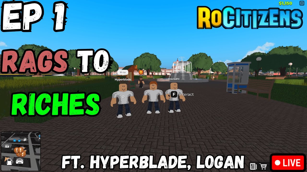 Starting Over In RoCitizens | Rags To Riches (Ep 1) - YouTube