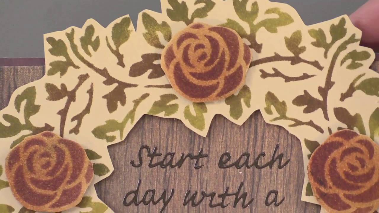 Fall Look: Lace Technique with Stencils - Paper Wishes Weekly Webisodes ...