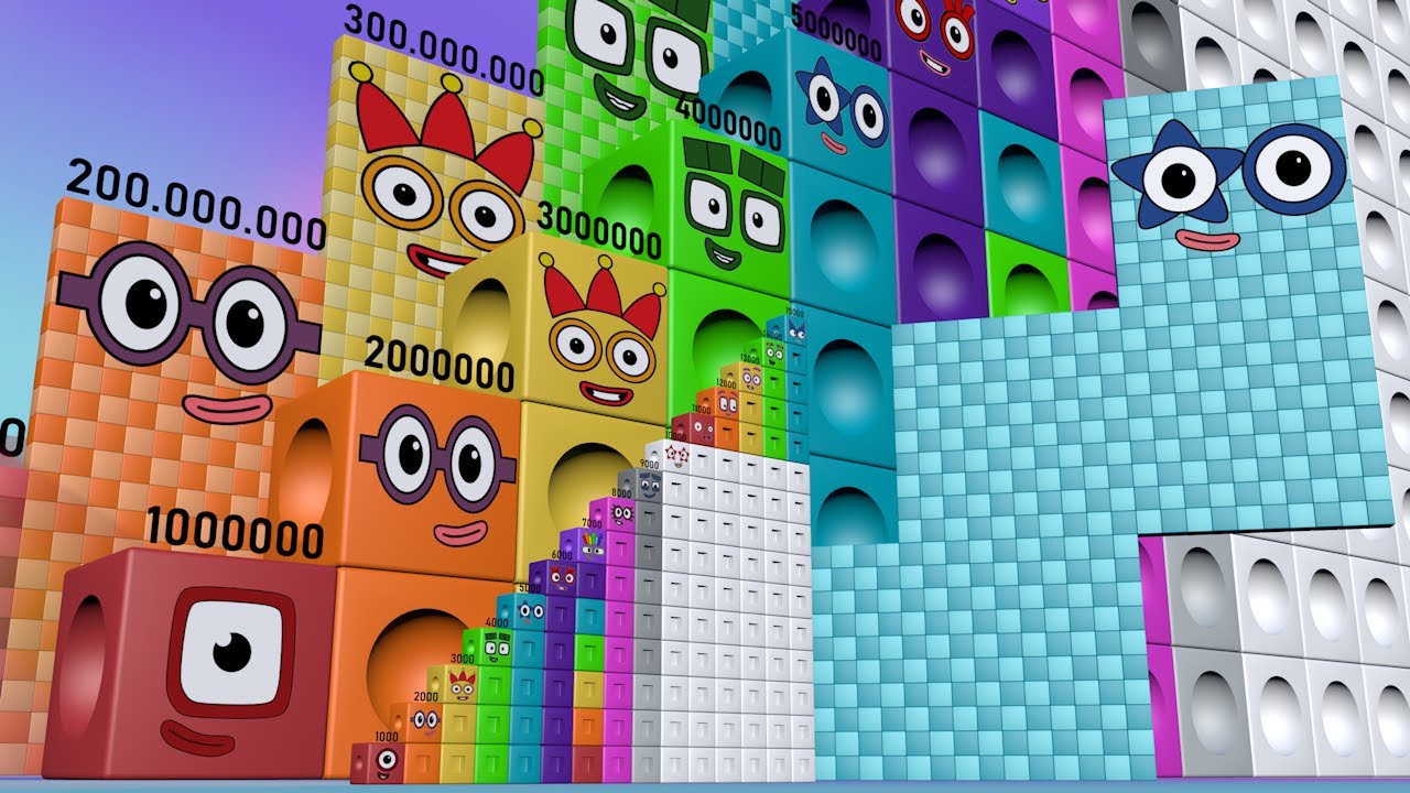 Numberblocks Puzzle Step Squad 500 500,000 500,000,000 MILLION BIGGEST ...