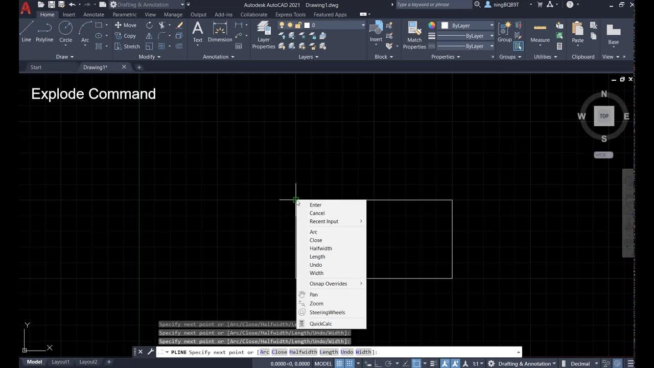 AutoCAD 2021 Tutorial: how to use Explode tool? - YouTube