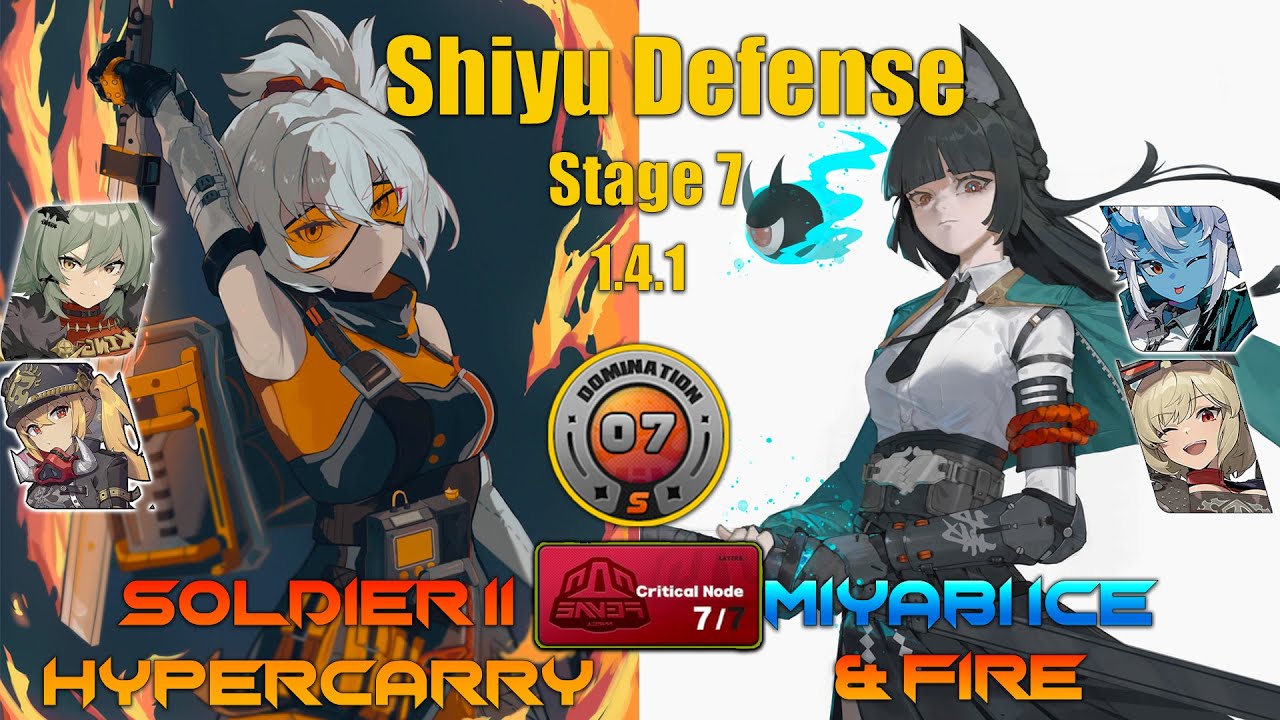 Soldier 11 & Miyabi Ice&Fire Team | Shiyu Defense Critical Node Stage 7 ...