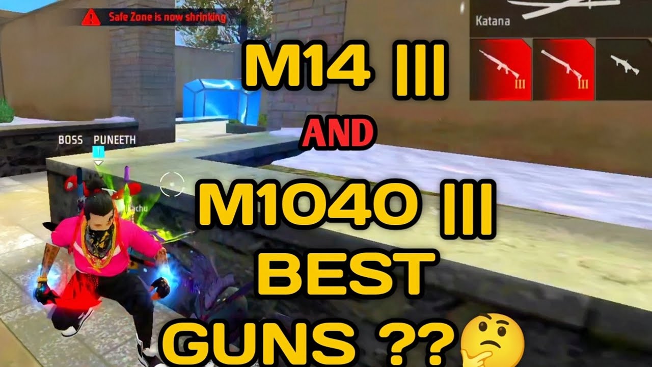 M14 ||| + M1040 ||| in BEST GUNS ???🤔 (SOLO vs SQUAD BR RANK MATCH ...