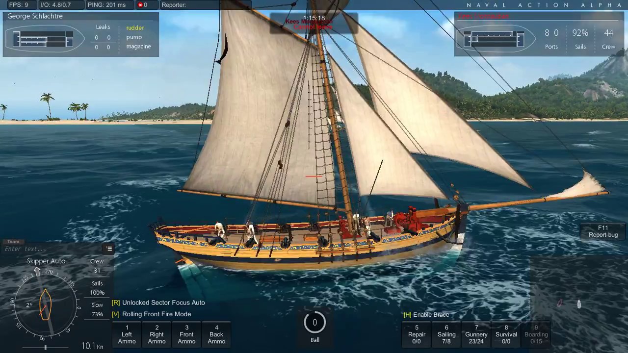 Naval Action: Pirate Cutter Attacks Spanish Trading Brig - YouTube
