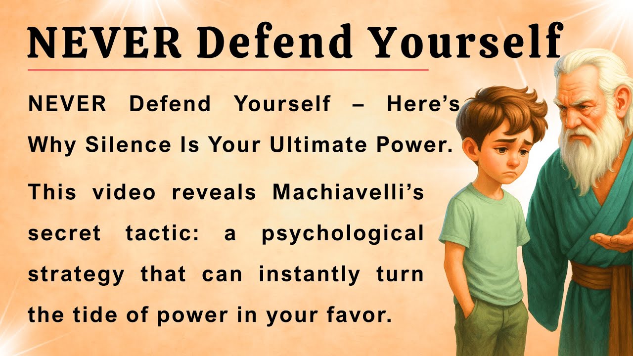 NEVER Defend Yourself - Machiavelli’s Trick to Flip the Power Instantly ...