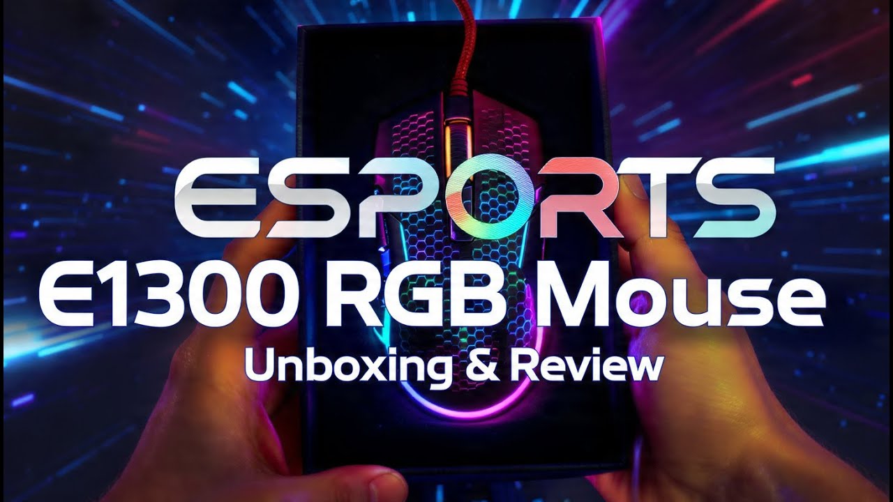 ESPORTS E1300 WIRELESS RGB MOUSE UNBOXING AND REVIEW| E1300 | GAMING PC ...