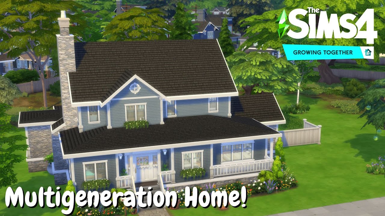 Large Multi Generational Home - The Sims 4 Growing Together 👶 - YouTube