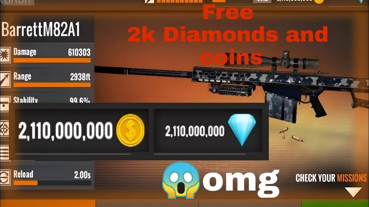 Unbelievable Trick to Get 2.5k Sniper3D Gems in 60 Seconds! - YouTube
