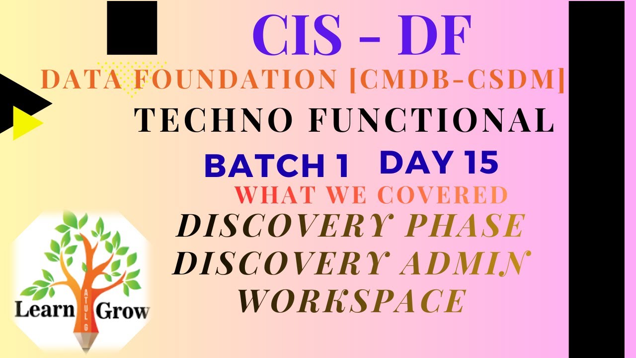CIS-DF--Day15 - Discovery Phase Discovery Admin Workspace - YouTube