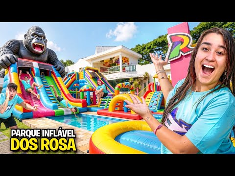 TRANSFORMAMOS A MANSÃO EM UM PARQUE INFLÁVEL *Alguém se machucou ?