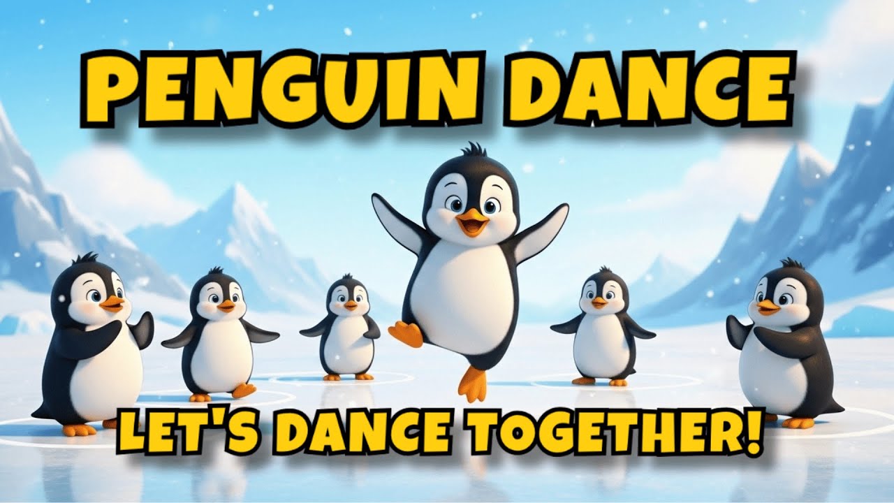 Penguin Dance Song for Kids 🐧 | Fun Penguin Dance Cover | Cute Action ...