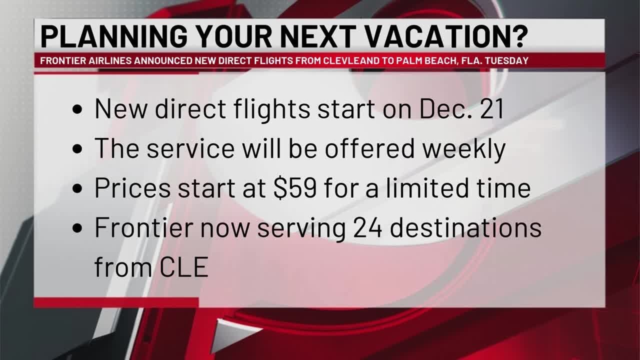 Frontier Airlines to launch direct flights from Cleveland to Palm Beach ...