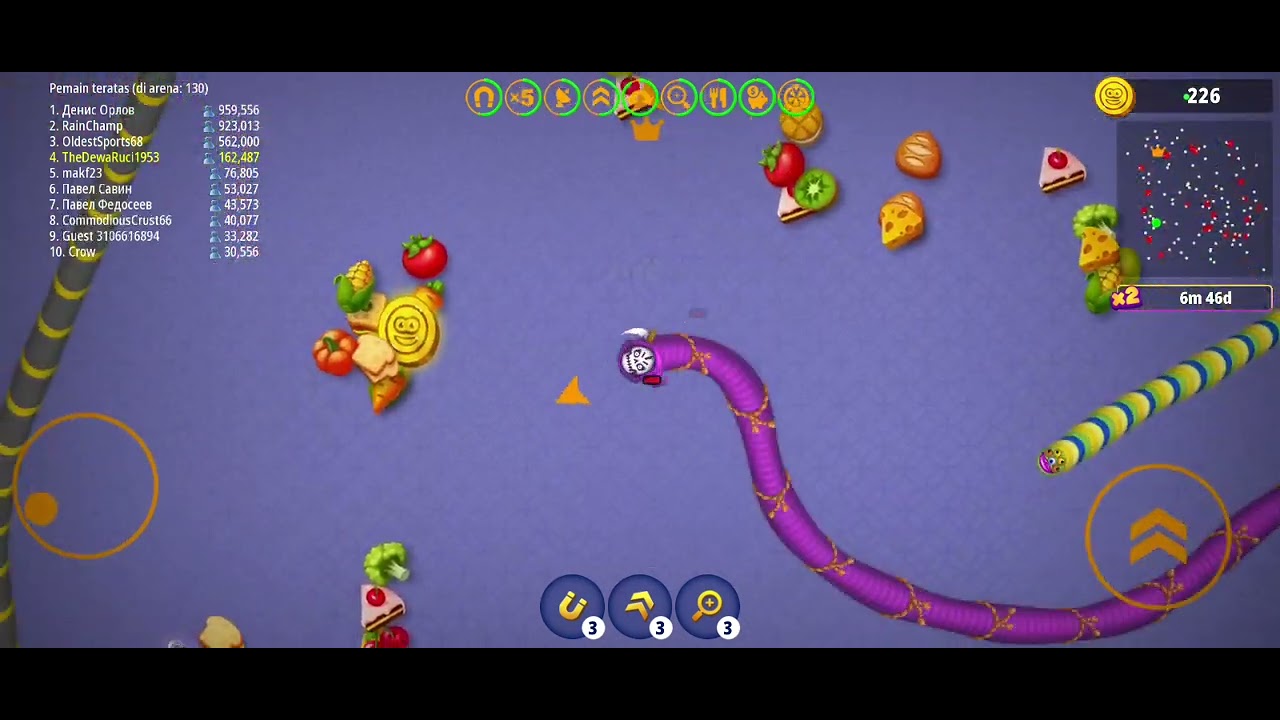 Game Cacing-Wormzone.io Gameplay - YouTube