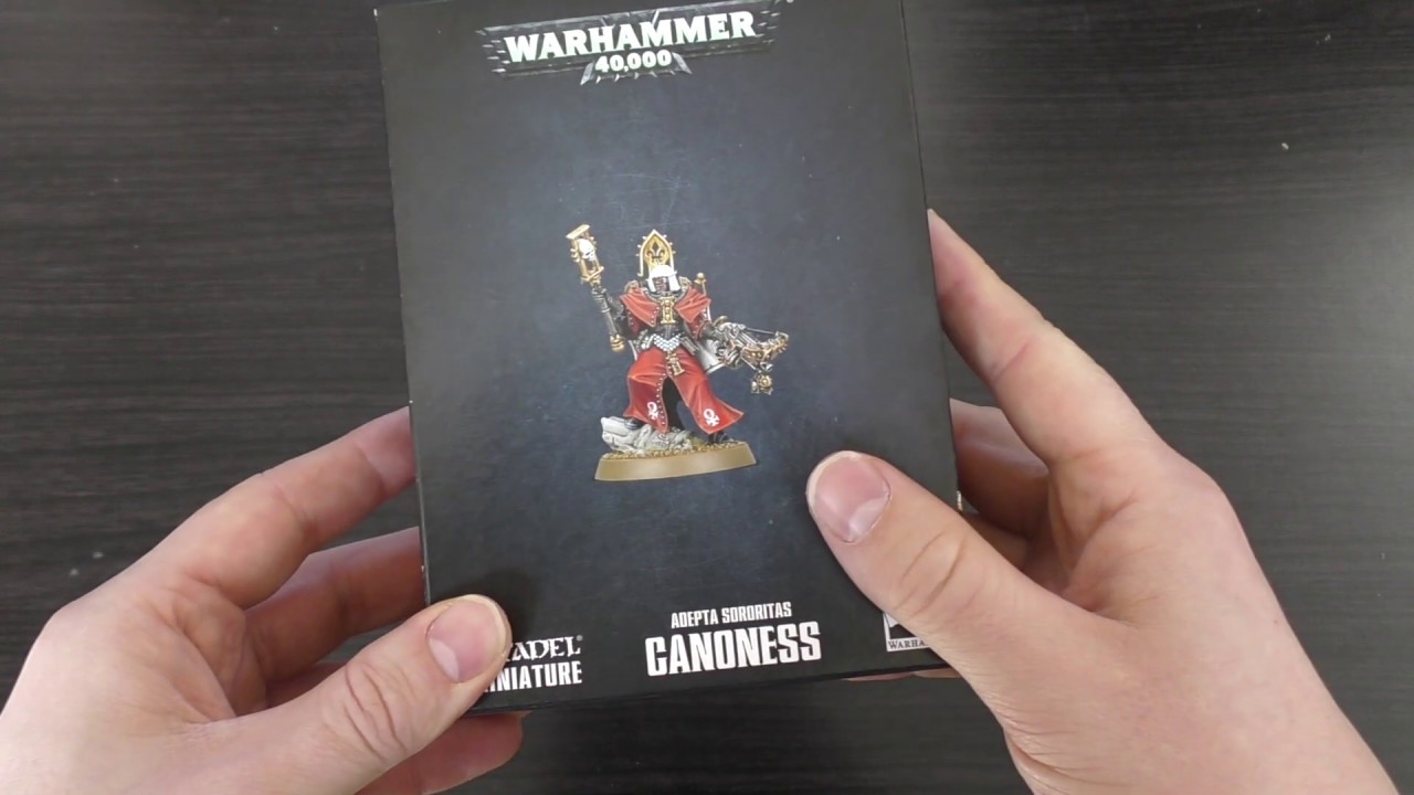 Sisters of Battle - Canoness - Unboxing (WH40K) - YouTube
