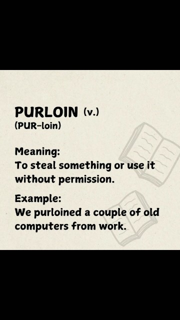 #shorts vocabulary | PURLOIN - YouTube