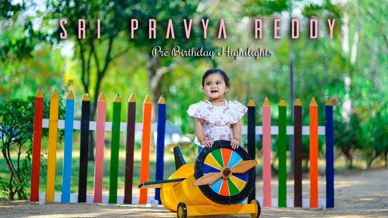 Sri Pravya Reddy | First Birthday | Baby girl | Pre Birthday Photoshoot ...
