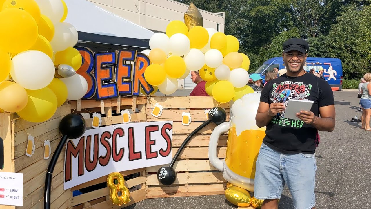 Spectating Beer Muscles 8 Strongman Show! - YouTube