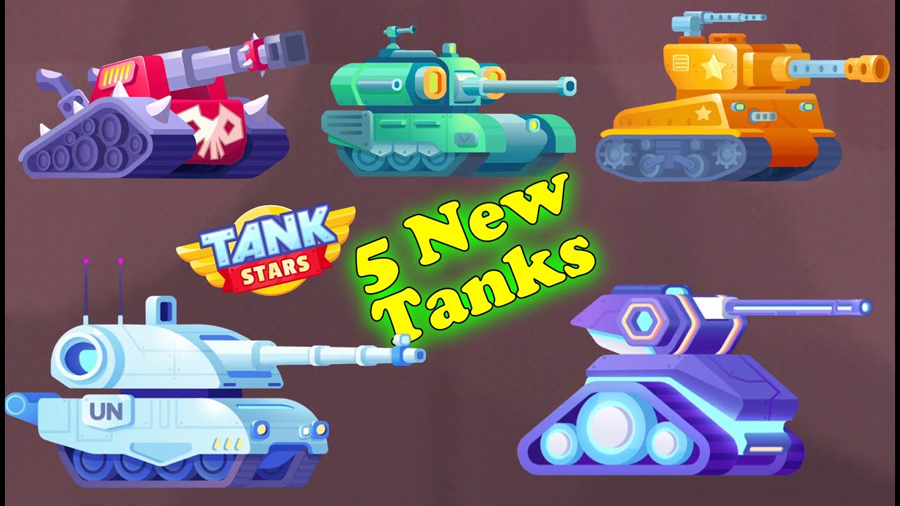 Tank Stars : New All 5 Tanks Unlocked -All 5 Tanks in Battle - New ...